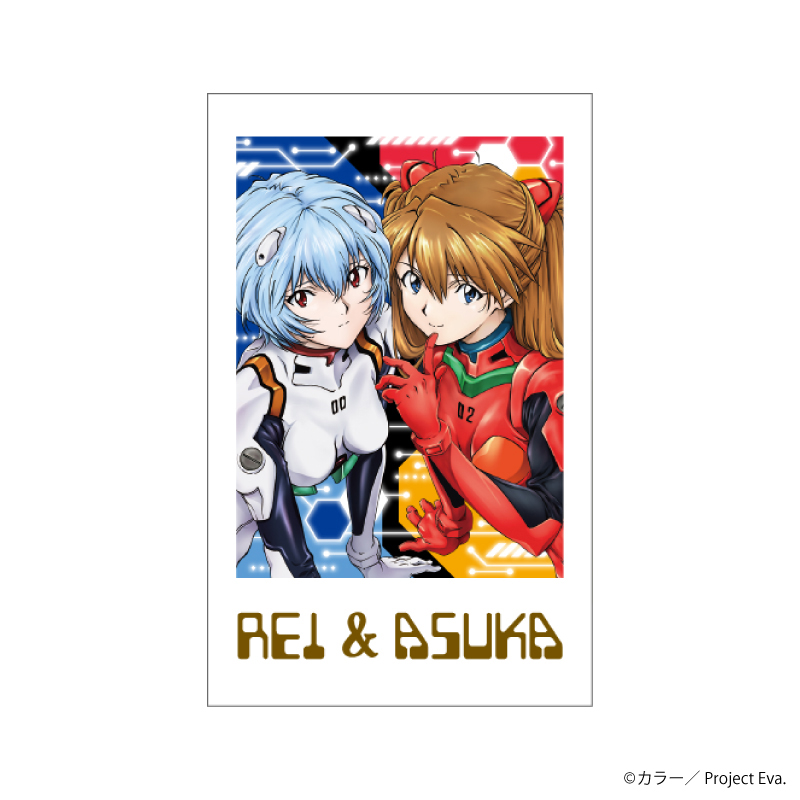 EVA STOREオリジナル チェキ風カードセット／NEON GENESIS EVANGELION PLUG SUIT REI＆ASUKA ...